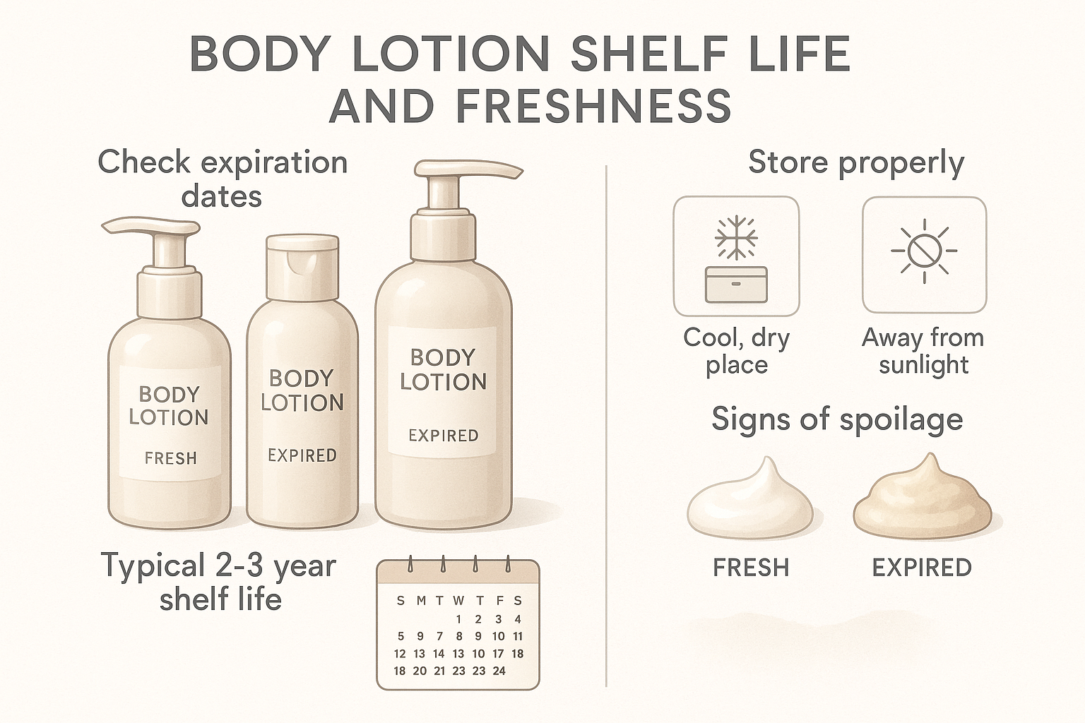 How Long Does Body Lotion Last? Shelf Life & Freshness Tips – Falls ...